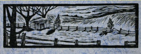E. TN. Landscape - Ltd.ed. s/n Woodcut Print