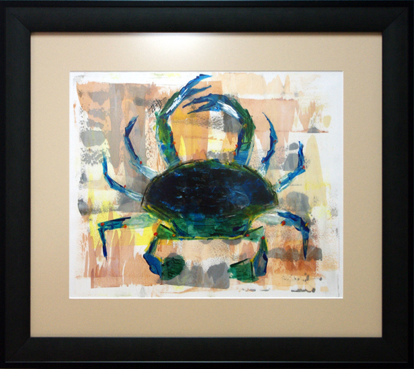 Blue Crab - watercolor